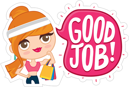 Download Transparent Good Job - Sticker - PNGkit