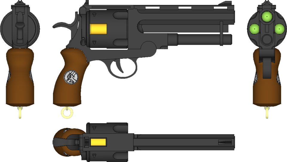 Download Hellboy Gun - Full Size PNG Image - PNGkit