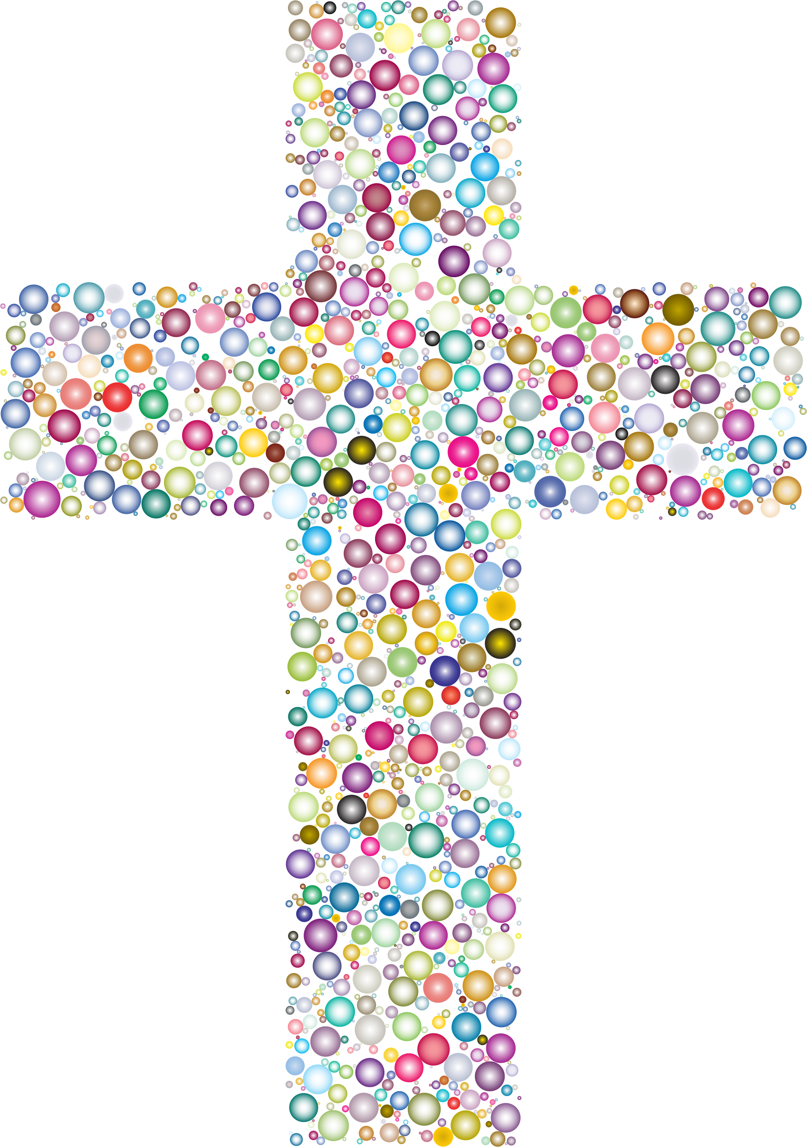 Download Big Image - Colorful Cross - Full Size PNG Image - PNGkit