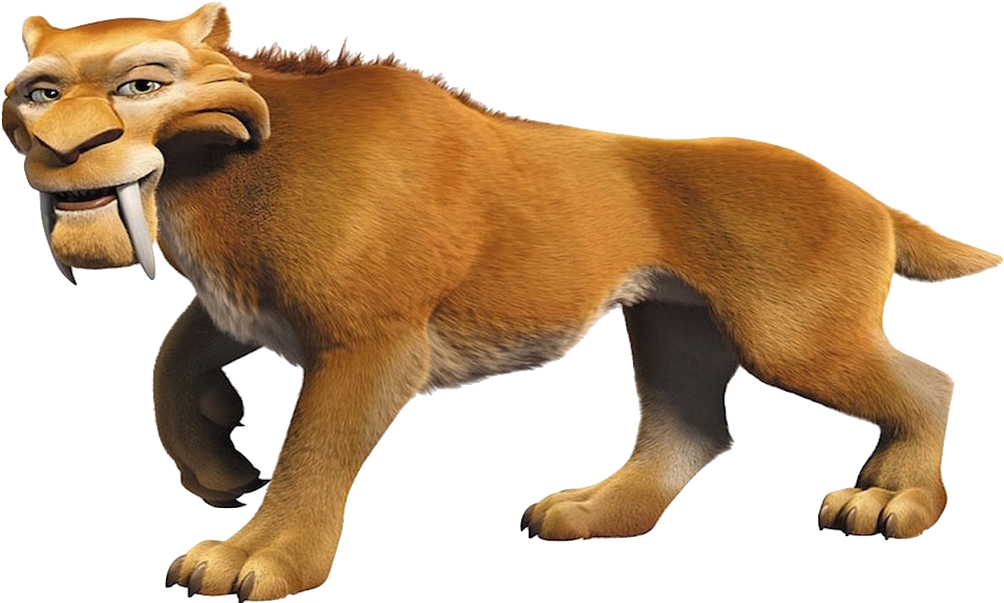 Download Saber Toothed Cat Ice Age - Full Size PNG Image - PNGkit