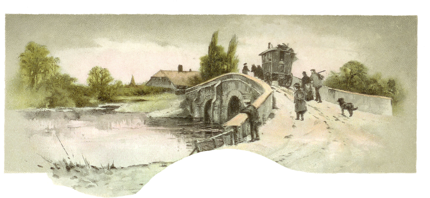 Download Free Countryside Digital Graphic - Antique Border - Full Size ...