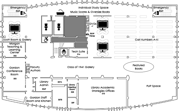 Download Transparent Third Floor Plan Gordon Library Third Floor Plan ...