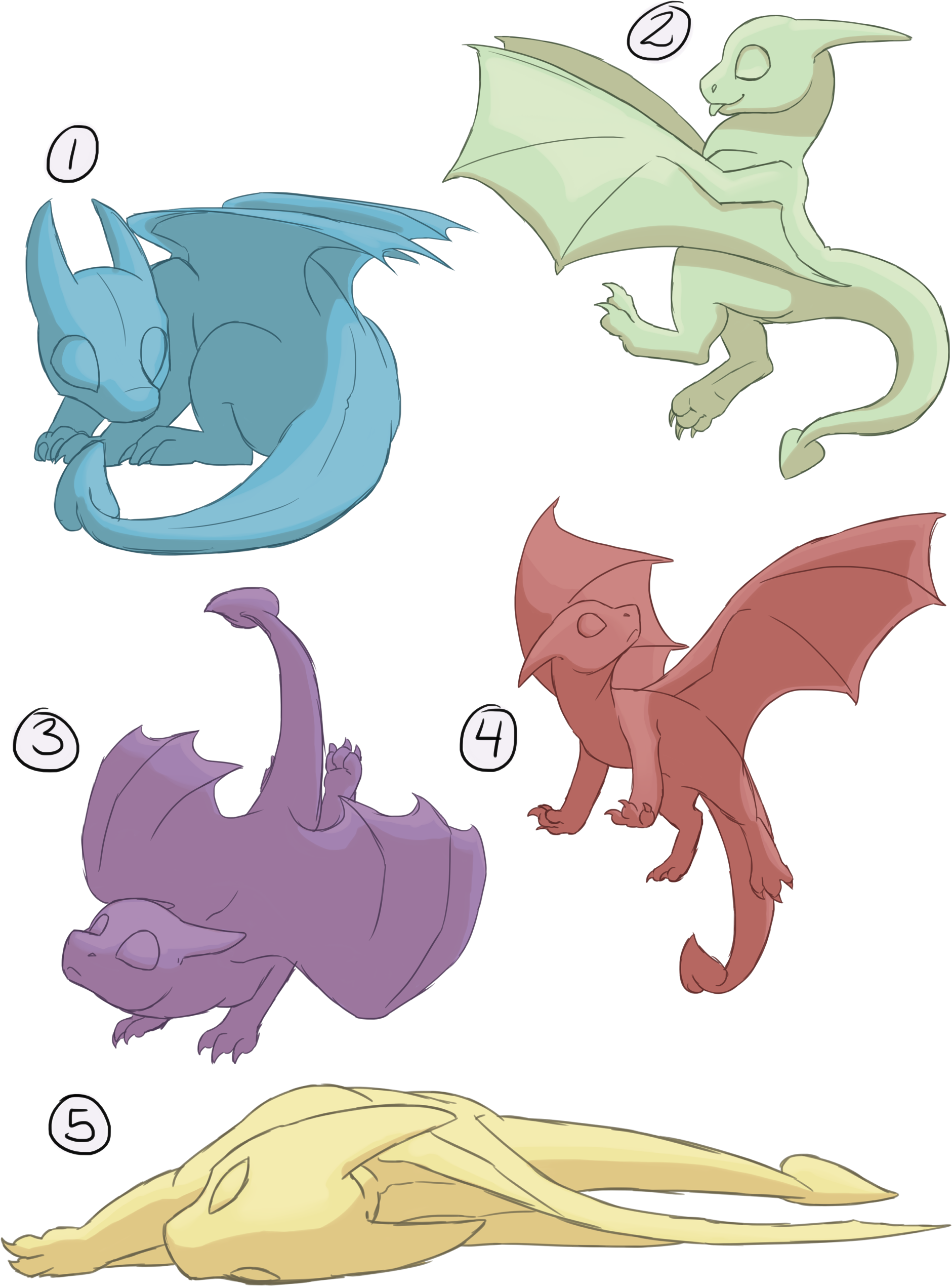 Download Cute Dragon Ych - Cartoon - Full Size PNG Image - PNGkit