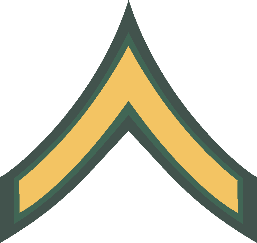 Download Private Ww2 Us Army Rank - Army Private Rank - Full Size PNG ...