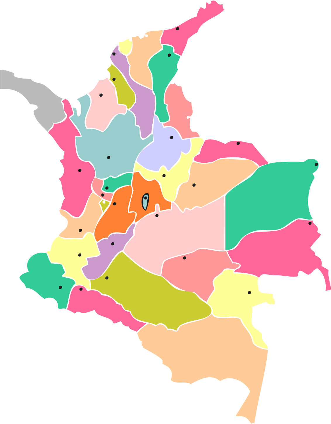 Download Mapa Colombia Chilco Colores-88 - Mapa De Colombia A Color ...