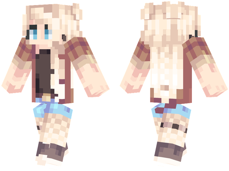 Download Blonde Girl - Minecraft - Full Size PNG Image - PNGkit