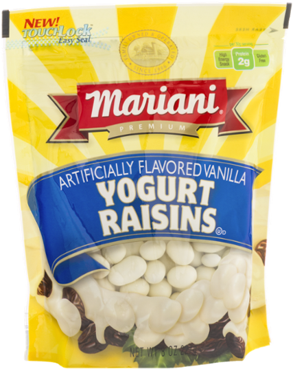 Download Mariani Premium Vanilla Yogurt Raisins - Full Size PNG Image ...