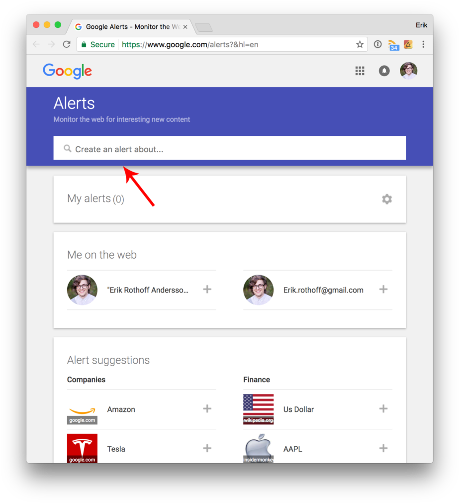 Download Make Your Search In The Search Box - Google Alerts - Full Size ...