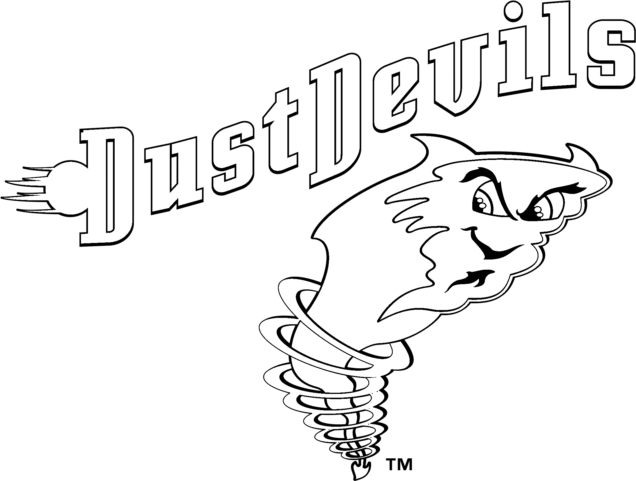Download Tri City Dust Devils Logo Black And White - Tri City Dust ...