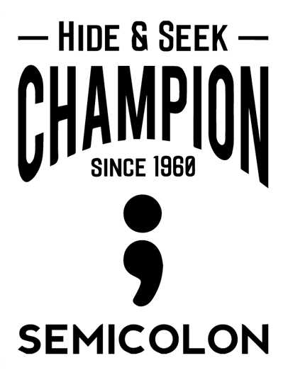Download Semicolon Sticker - Funny Programmer Shirts Text - Full Size ...