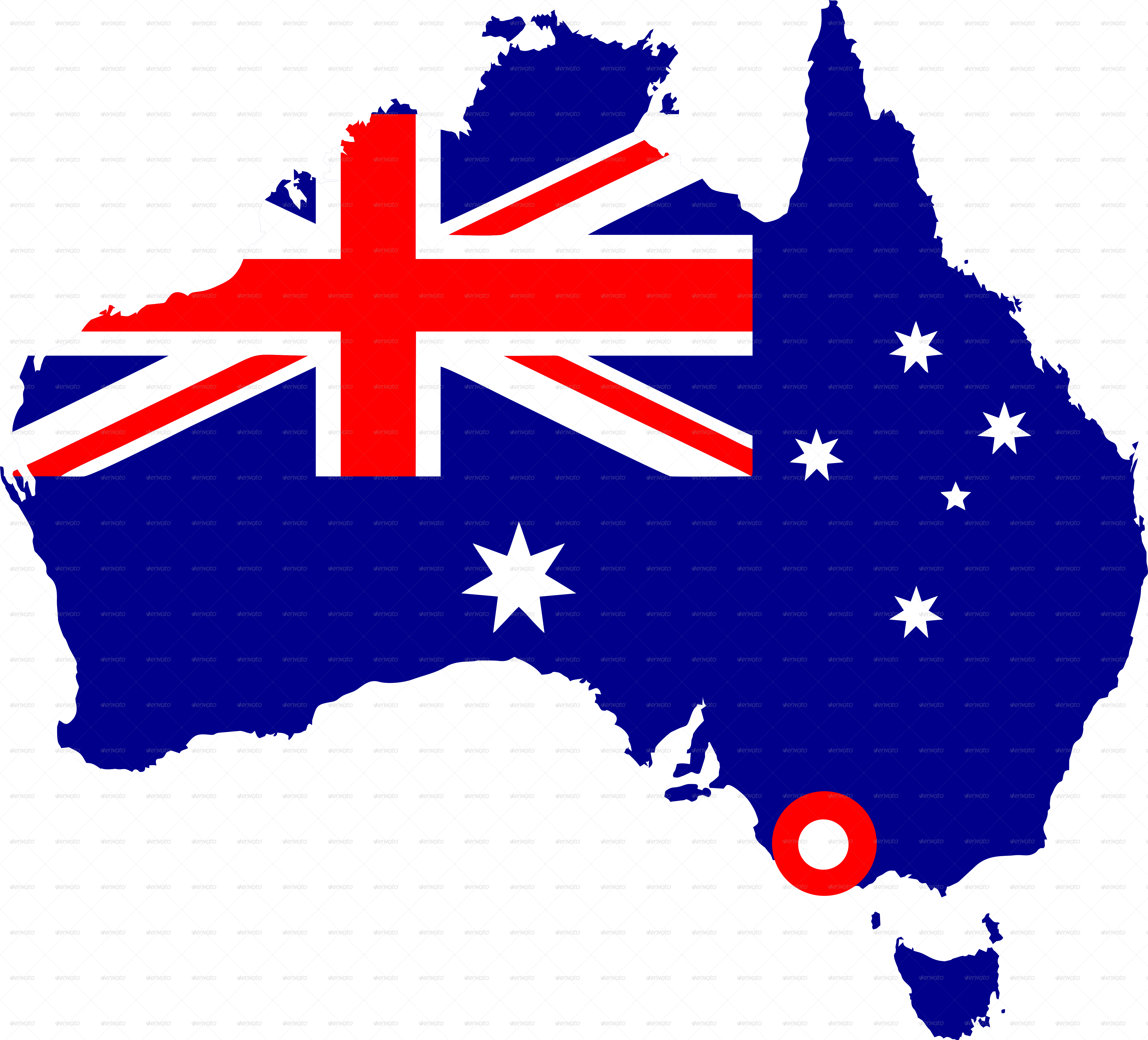 Download Map With Flag-png - Map Of Australia - Full Size PNG Image ...