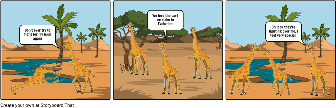 Download Giraffe - Evolution Of Giraffes Storyboard - Full Size PNG ...