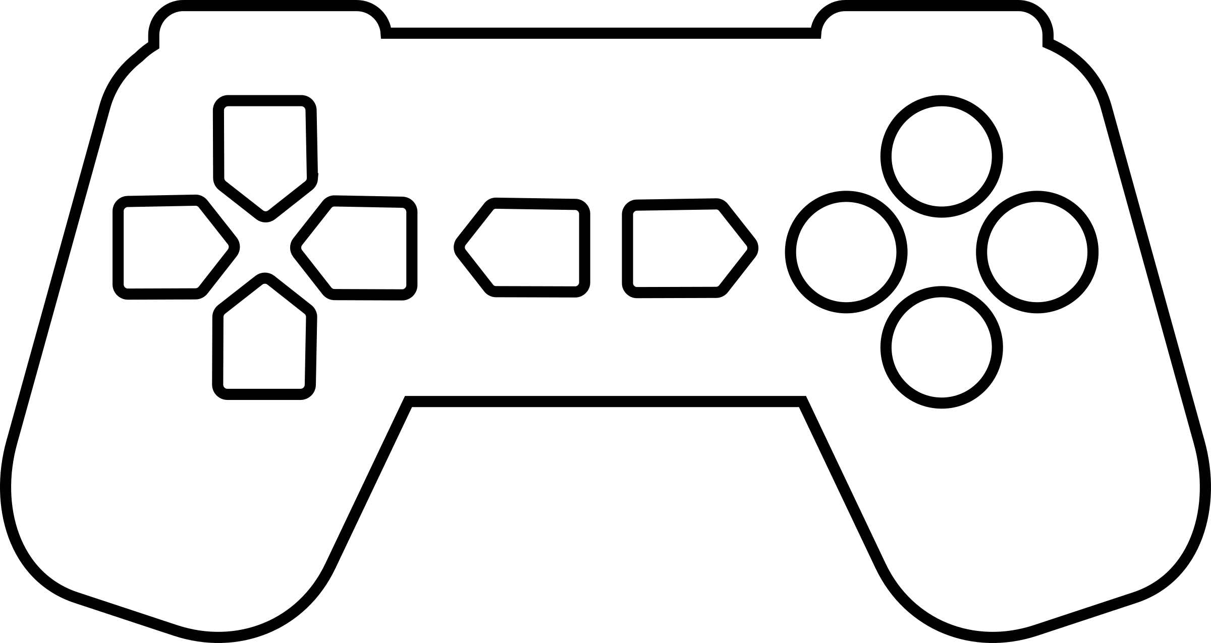 Download This Free Icons Png Design Of Game Controller Outline - Full ...