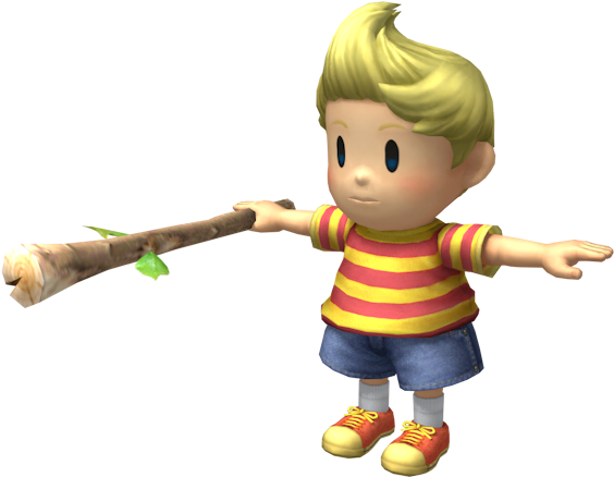 Download Pootis Pow - Mother 3 Lucas T Pose - Full Size PNG Image - PNGkit