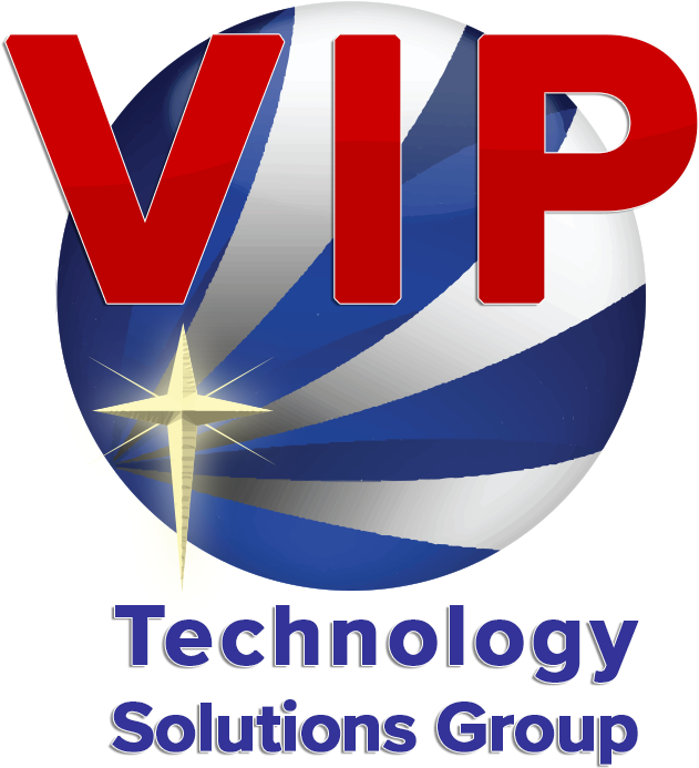 Download Vip Technology Solutions Group Stylized Logo And Name - Vip ...