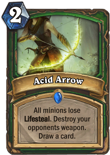 Download Acid Arrow - Hearthstone Un Goro Crater Cards - Full Size PNG ...