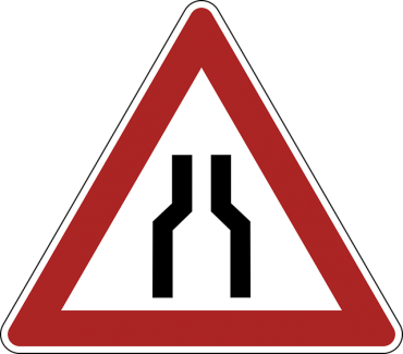 Download Bottleneck Traffic Sign - Bottleneck Process - Full Size PNG ...