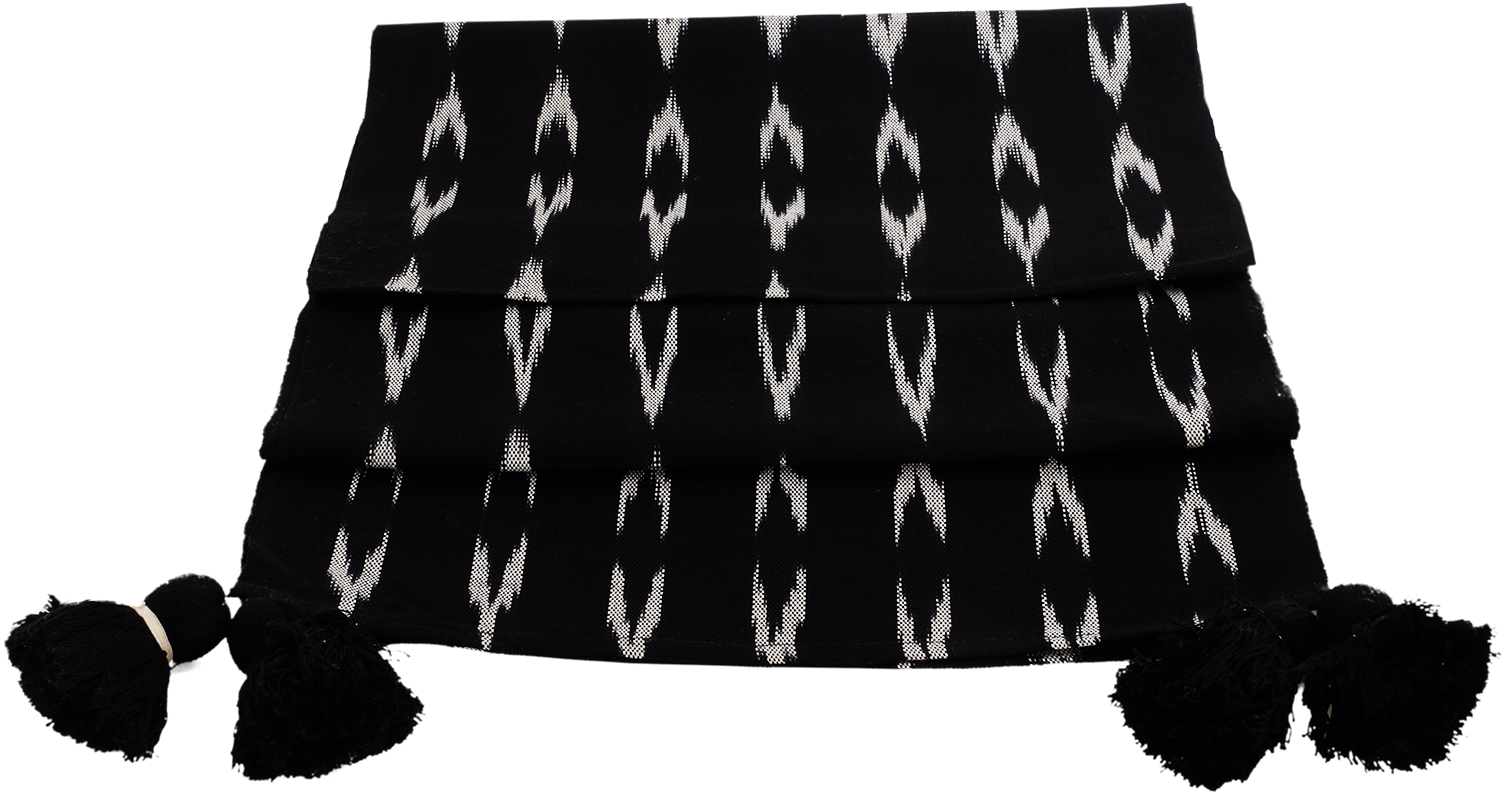 Download Serpentina Black & White Runner - Ruffle - Full Size PNG Image ...