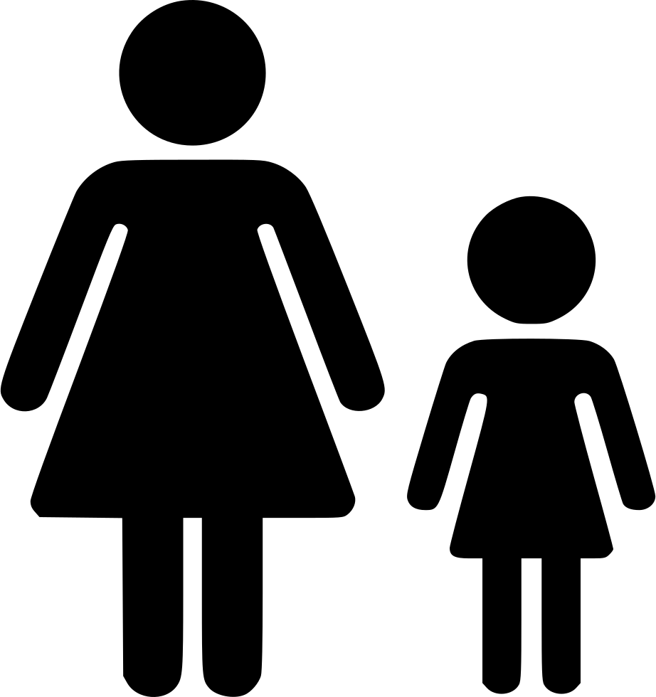 Download Png File Svg - Mother And Daughter Icon Transparent - Full Size PNG Image - PNGkit