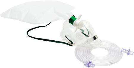 Download Hi Mask® / High Concentration Oxygen Mask - Mask - Full Size ...