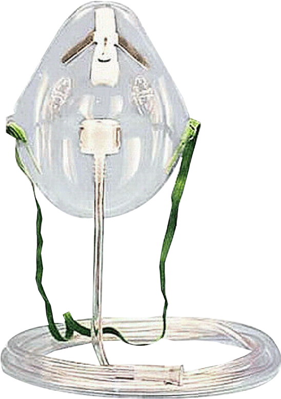 Download Transparent Allied Simple Medium Concentration Oxygen Mask ...