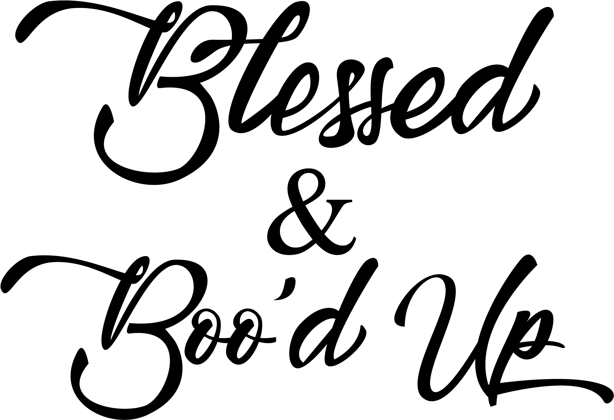 Download Blessed - Calligraphy - Full Size PNG Image - PNGkit