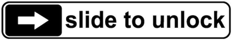 Download Iphone Slide To Unlock T-shirt - Sticker - Full Size PNG Image ...