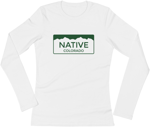 Download Colorado Native Licence Plate Womens Long Sleeve Shirt - To ...