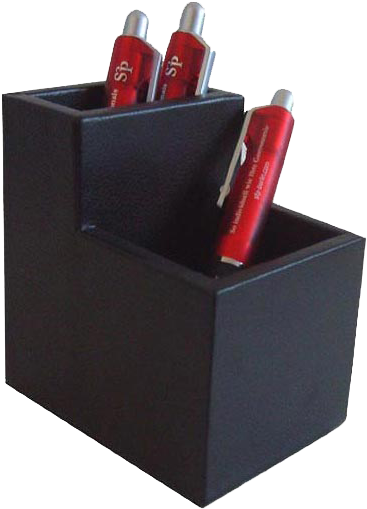 Download Pu Leather Pen Holder With 2 Sub Dividers - Box - Full Size ...