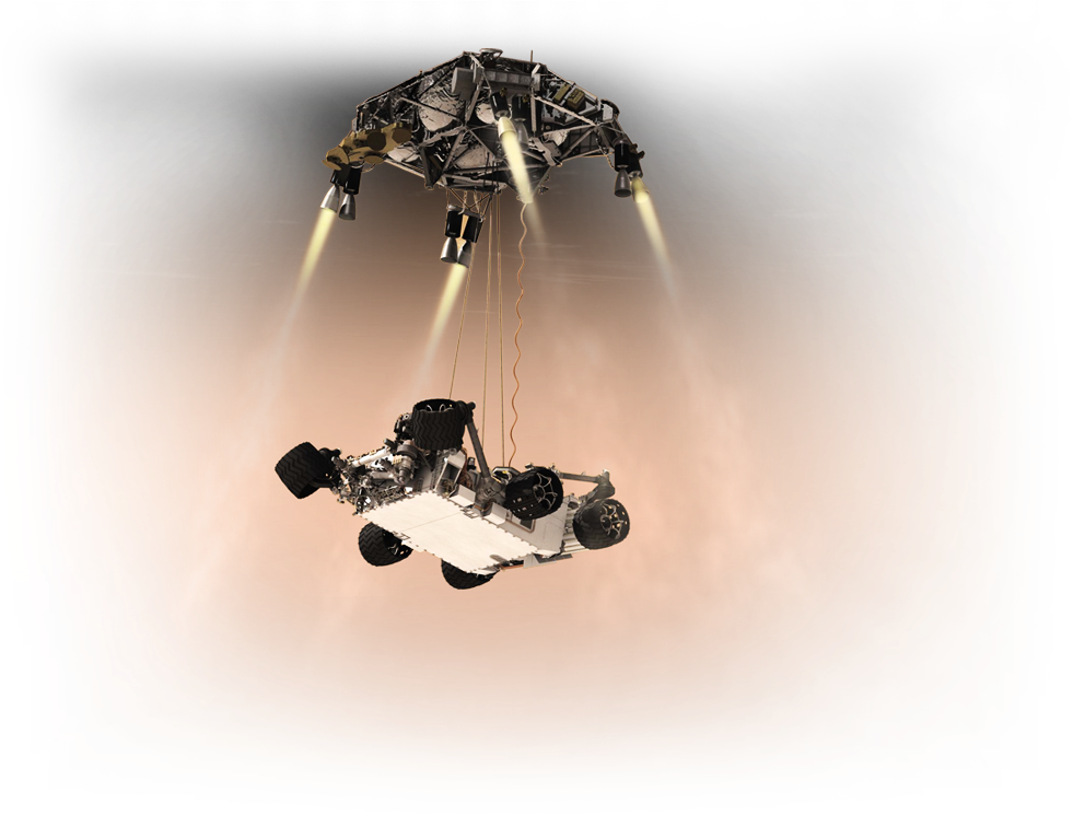 Download Alt - Curiosity Sky Crane - Full Size PNG Image - PNGkit