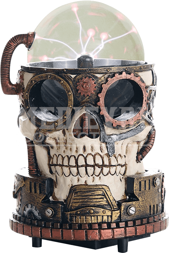 Download Steampunk Skull Plasma Ball - Steampunk Skull - Full Size PNG ...