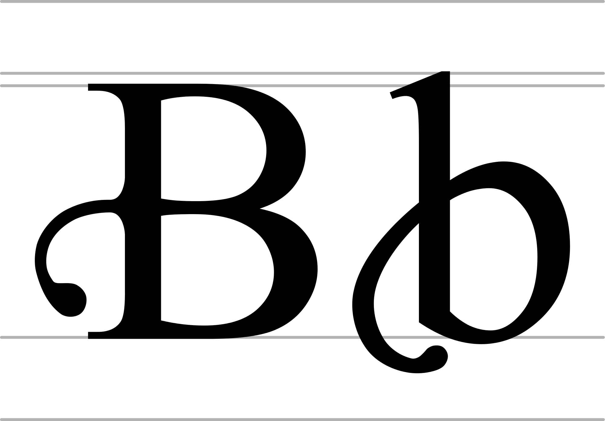 Download Open - Upper Case And Lower Case B - Full Size PNG Image - PNGkit