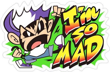 Download I'm So Mad - Sticker - Full Size PNG Image - PNGkit
