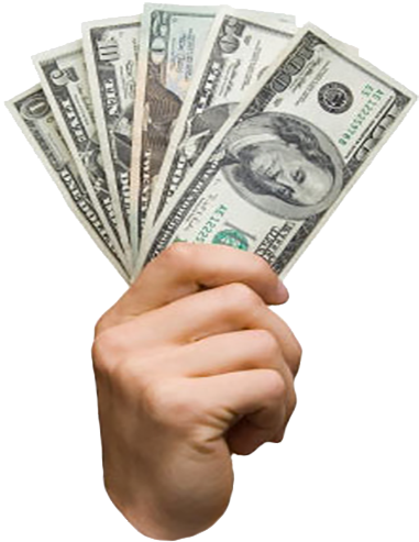 Download Devices - Hands Holding Cash Transparent - Full Size PNG Image ...