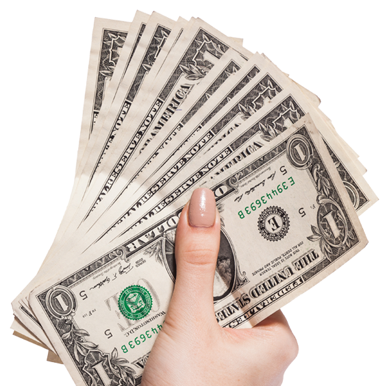 Download Cash In Hand - Hand - Full Size PNG Image - PNGkit