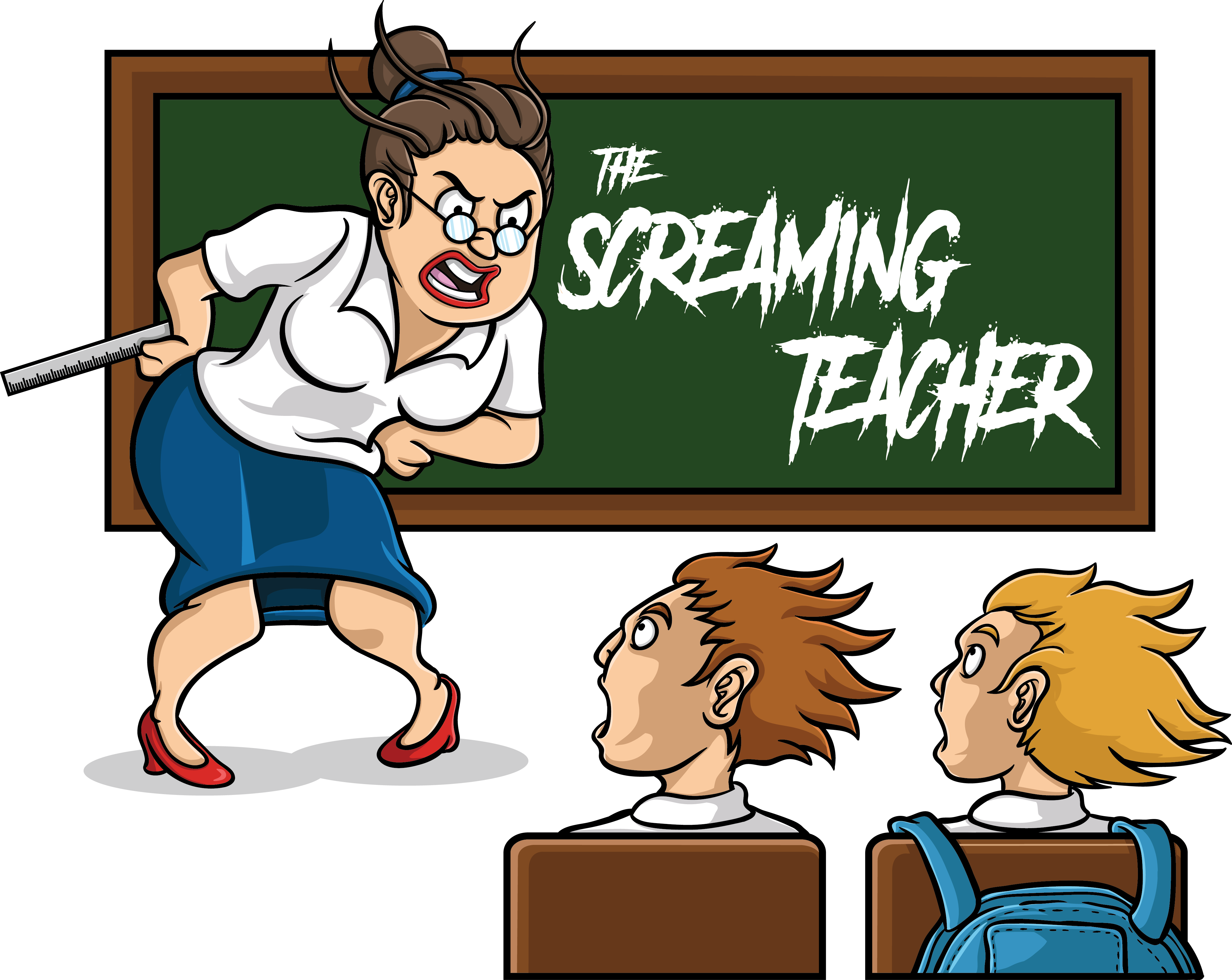 Download The Screaming Teacher - Teacher - Full Size PNG Image - PNGkit