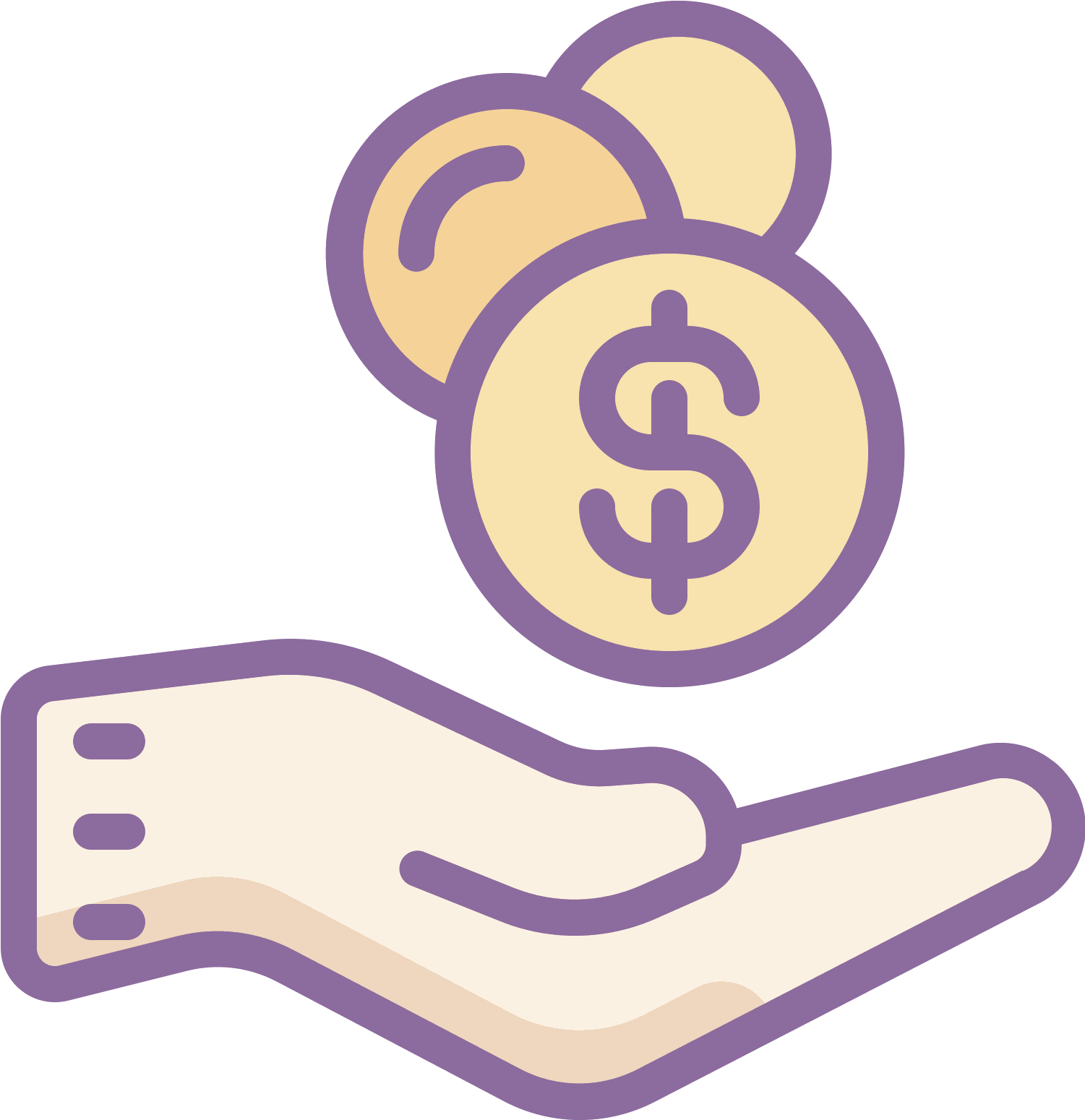 Download The Image Is The Right Hand Of A Person - Cash Allowance Icon ...
