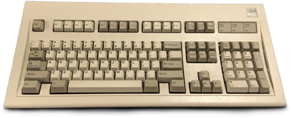Download Ibm Model M Keyboard - 1986 Ibm Model M - Full Size PNG Image ...