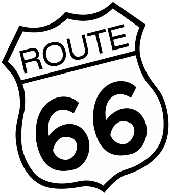 Download Route 66 Logo Transparent - Full Size PNG Image - PNGkit