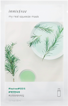 Download My Real Squeeze Mask [tea Tree] 20ml - Innisfree Mask Tea Tree - Full Size PNG Image ...