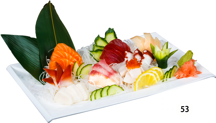 Download Sushi And Sashimi Combo - Sashimi - Full Size PNG Image - PNGkit