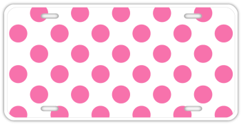 Download Poka Dot License Plate - Polka Dot - Full Size PNG Image - PNGkit