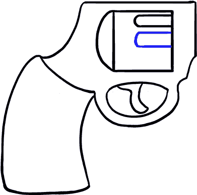 Download How To Draw Cartoon Revolver - Drawing - Full Size PNG Image ...