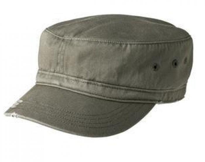 Download District Threads Distressed Military Hat - Full Size PNG Image ...