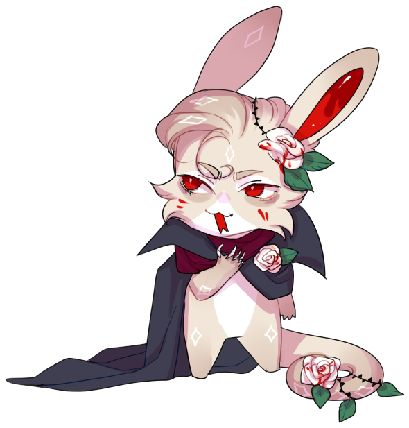 Download [custom] Bloody Rose Vampire By Puqq - Cartoon - Full Size PNG ...