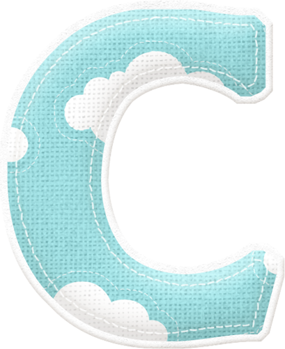 Download Alfabeto Celeste Con Nubes - Alphabet - Full Size PNG Image ...
