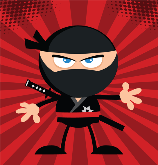 Download 1 - Ninja Warrior Cartoon - Full Size PNG Image - PNGkit