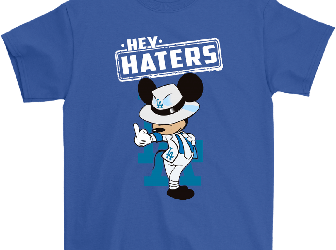 Download Transparent Mlb Los Angeles Dodgers Hey Haters Mickey Mouse ...
