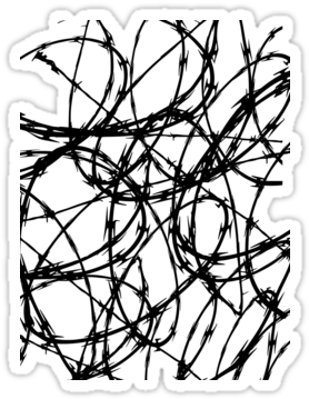 Download "razor Wire By Chillee Wilson" Stickers By Chilleewilson ...
