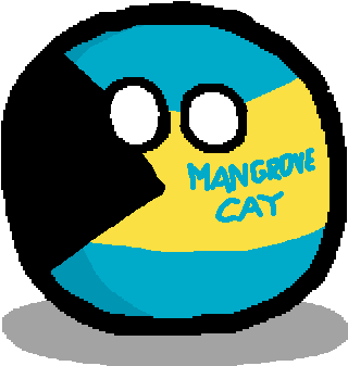 Download Mangrove Cayball - Bahamas Countryball - Full Size PNG Image ...